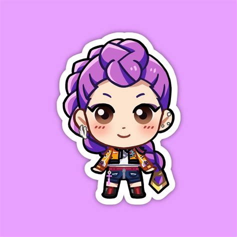 Rumi Huntrx Kpop Demon Hunters Fan Art Cute Anime Waterproof Vinyl