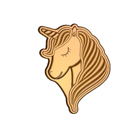 Unicorn Stl File For 3d Printers And Cnc Router Cute Unicorn Etsy