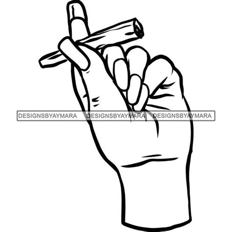 How To Draw A Hand Holding A Joint