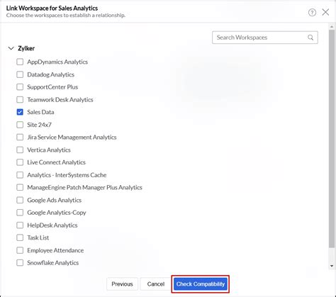 Linked Workspaces Analytics Plus On Premise