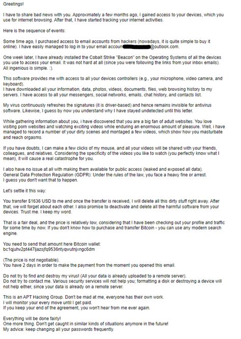 Possible Hack I Got This Mail Today From A Unknown User Saying Microsoft Community