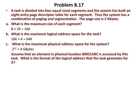 ppt chapter 8 homework solutions powerpoint presentation free