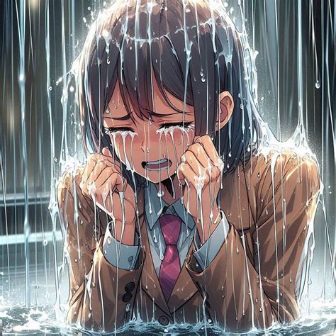 Crying Office Girl Wetlook Anime By Chryslerfire On Deviantart