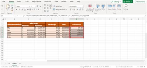 how to calculate tiered commission in excel sheetaki