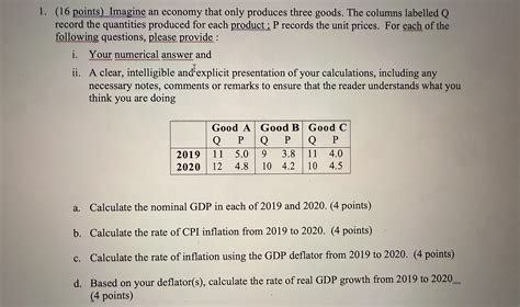 Solved 1. (16 ﻿points) ﻿Imagine an economy that only | Chegg.com