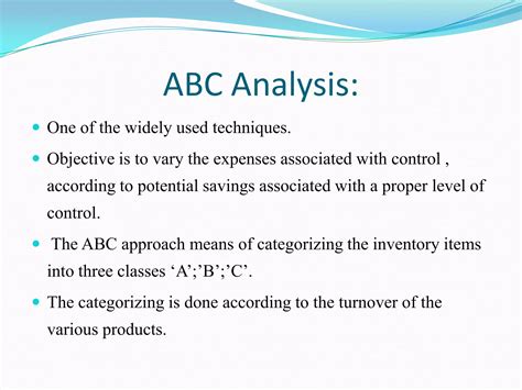 Inventory Control Techniques Pptx