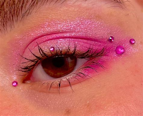 Barbie Movie Makeup Pink Eye Makeup Sparkly Makeup Pink Glitter Makeup