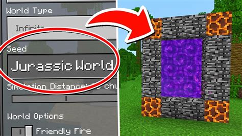 Jurassic World Fallen Kingdom Seed In Minecraft Pocket Edition
