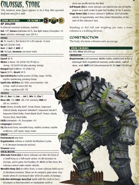 Pin By Rachel Scott On Dnd Colossus Dungeons And Dragons Homebrew D