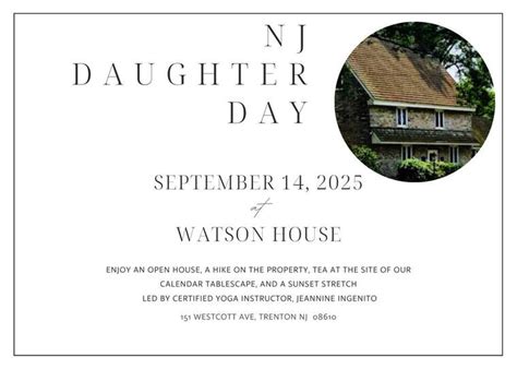 Njdar State Headquarters Isaac Watson House New Jersey State Society