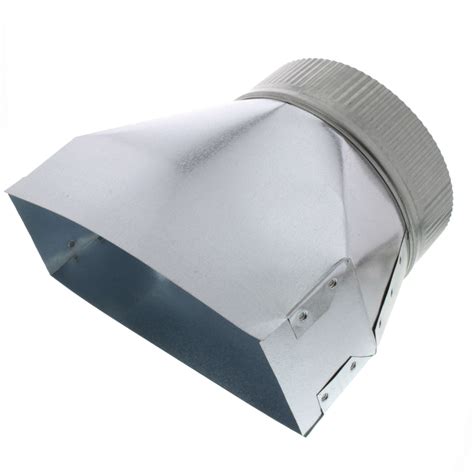Rectangular To Round Duct Adapter Galvanized Steel Rectangular To Round