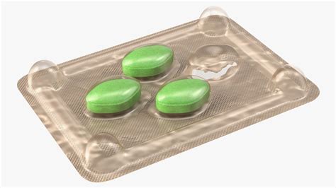 Pill Blister Pack Open 3d Model 29 3ds Blend C4d Fbx Max Ma