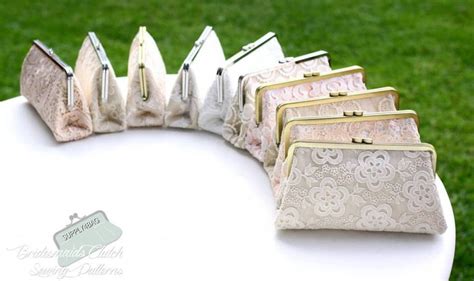 Diy Personalized Wedding Clutches For Bridal And Bridesmaids Wedding Clutch Purse Wedding