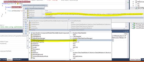 C Why Am I Getting A Foreignkeyconstraint When Filling A Datatable And The Dataset