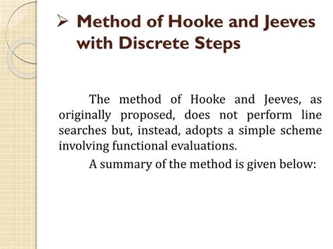 Ppt Method Of Hooke And Jeeves Powerpoint Presentation Free Download Id2022587