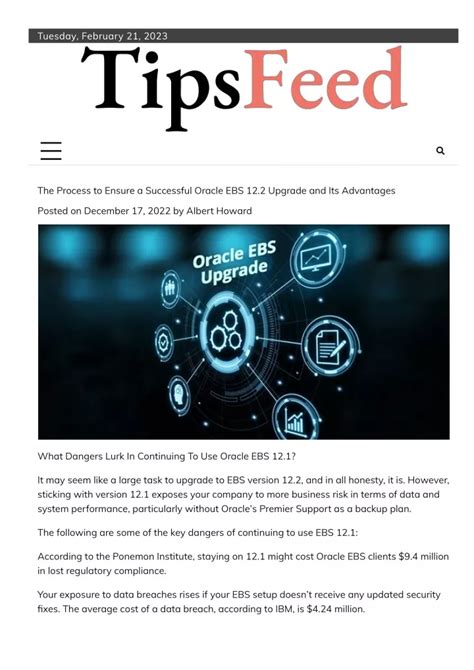 Ppt The Process To Ensure A Successful Oracle Ebs 12 2 Upgrade And