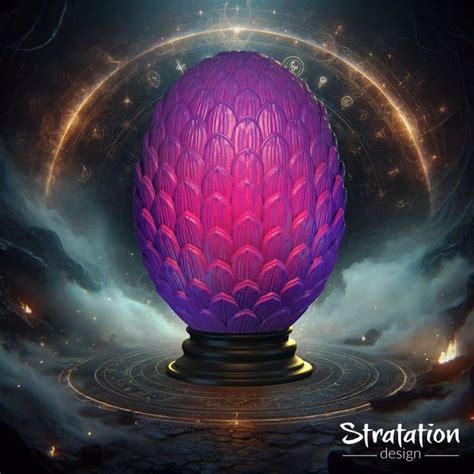3d Printable Ancient Sage Dragon Egg Box By Stratation Design