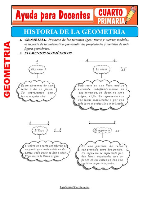 Elementos De La Geometria Para Cuarto De Primaria Pdf Conceptos Matemáticos Geometría