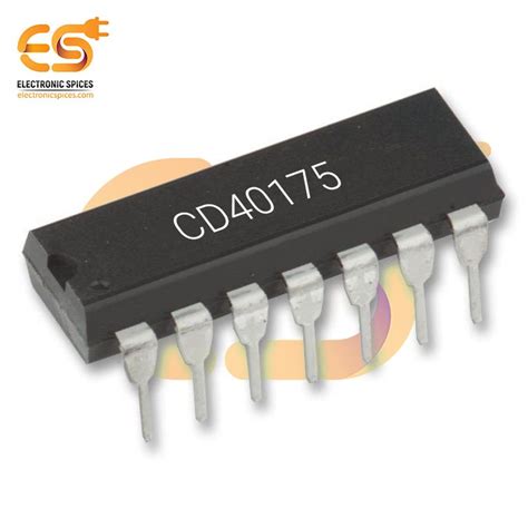 Cd40175 Quad D Type Flipflop Ic Dip 16 Package