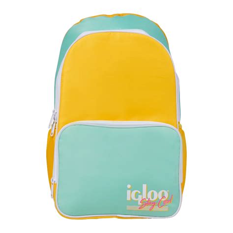 Igloo Retro Backpack Cooler Yellow Mint Shop Coolers And Ice Packs At H E B
