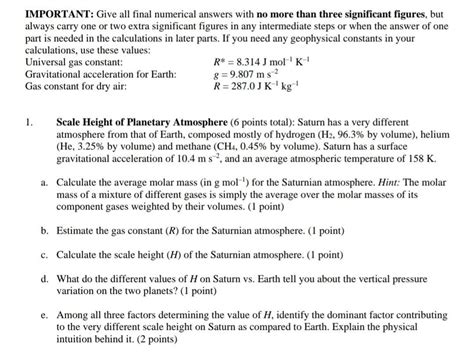important give all final numerical answers with no