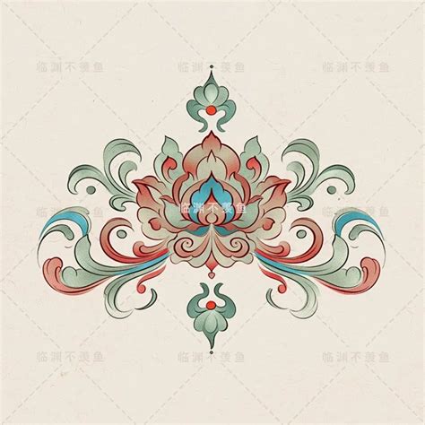 敦煌忍冬卷草莲荷纹，老祖宗的惊艳审美！ 小红书 花瓣网