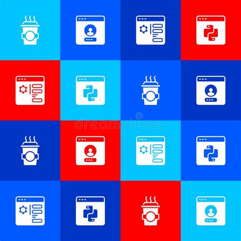 Set Coffee Cup To Go Create Account Screen Browser Setting And Python Programming Language