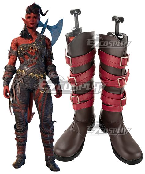Baldurs Gate Iii Bg3 Karlach Shoes Cosplay Boots