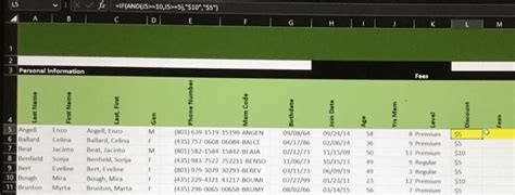 solved excel questions1 in l5 use an if function to give