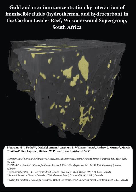 Pdf Gold And Uranium Concentration By Interaction Of Immiscible Fluids Hydrothermal And