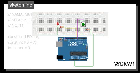 Pushbutton 2 Resistor Wokwi Esp32 Stm32 Arduino Simulator