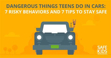 Dangerous Things Teens Do In Cars Driving Teen Teen Driver Teen