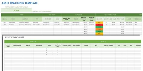 Free Asset Tracking Templates Smartsheet