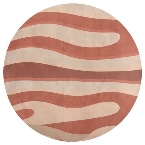 Abstract Wavy Pattern Round Carpet Rugs And Carpets For Home Living