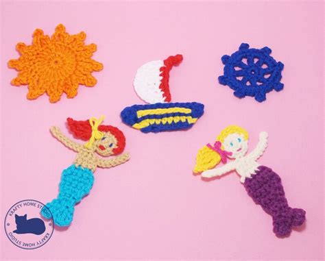 Nautical Crochet Patterns Crochet Sailboat Pattern Crochet Etsy