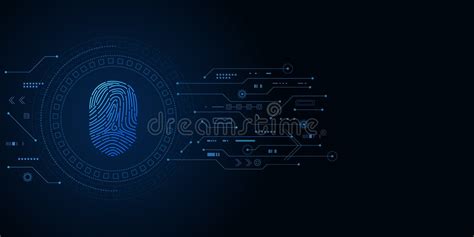 Fingerprint Cyber Secure Icon Digital Security Authentication Concept