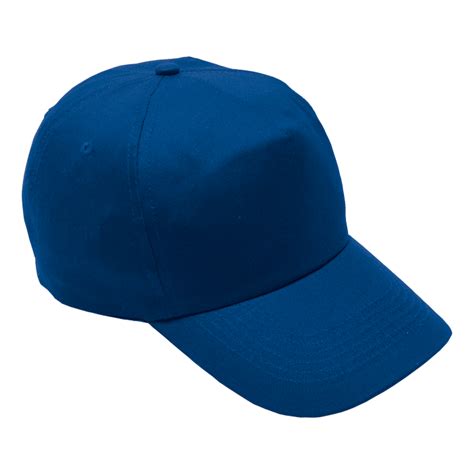 Plain Blue Cap 5 Panel Caps