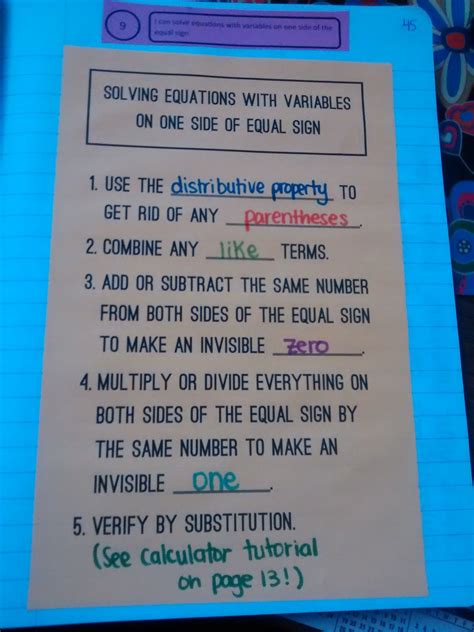 Solving Equations Activities Artofit