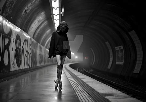 A Ballerina In The Subway By Aderek On Deviantart