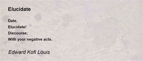 Elucidate Definition