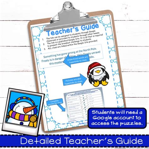 Geometry Transformations Winter Escape Room Activity Digital Holiday