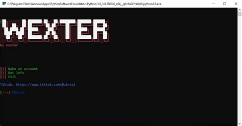 Github Wexter Discord Token Nuker