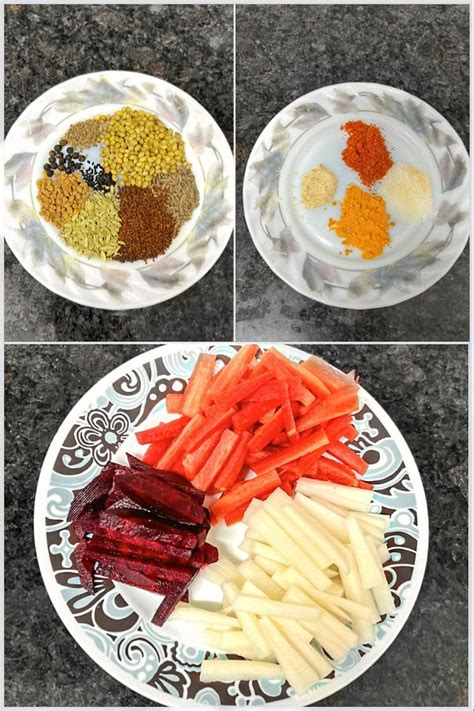 Beetroot Carrot Radish Instant Indian Pickle Gajar Mooli Achaar