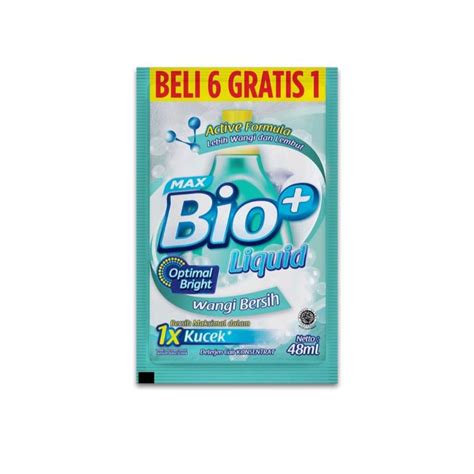 Jual Max Bio Liquid Detergent 45ml 14pcs Shopee Indonesia