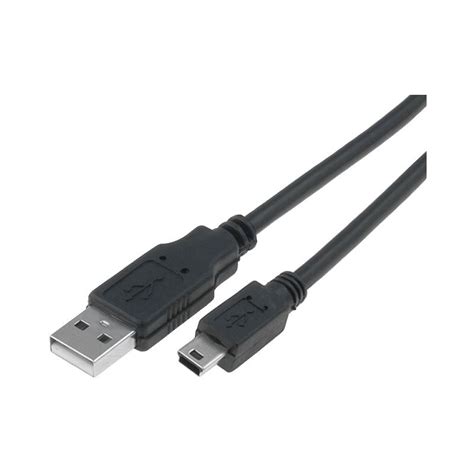 Cable USB 2.0, USB A plug, USB B mini plug, 1.8m