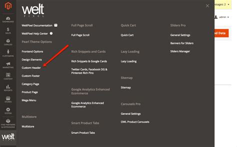 How To Customize Your Header In Magento 2 Using Pearl Theme Options
