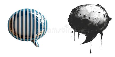 Unique Artistic Designs Of Colorful And Abstract Speech Bubbles Stock