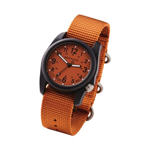Bertucci Dx3 Field Watch With Cicada Orange Dial 11118