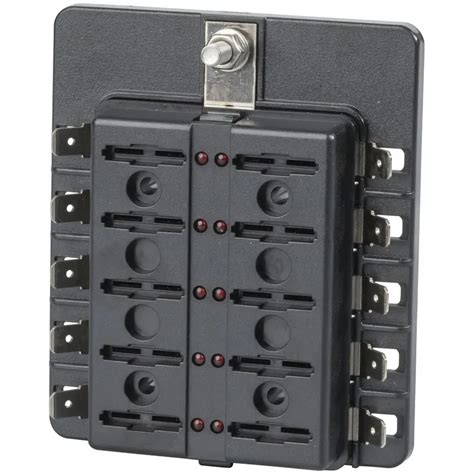 Powertech 6 Way Fuse Block With Bus Bar Jaycar Australia