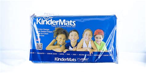 Kindermat 1 Thick 4 Section Rest Mat 45 X 19 X 1 Red Blue Ideal For School Daycare Travel